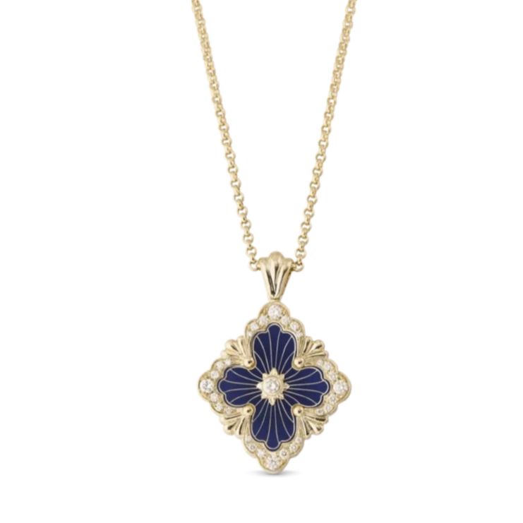 Buccellati Opera Tulle Pendant Necklace 18k Yellow Gold With Cath Buccellati Opera Tulle Pendant Necklace 18k Yellow Gold With Cath
