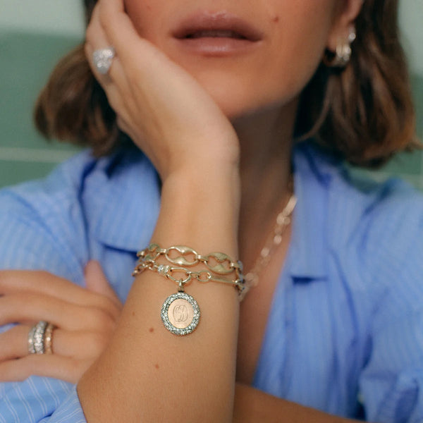 Lucy Delius - Diamond Albert Clip, Yellow Gold – AF Jewelers