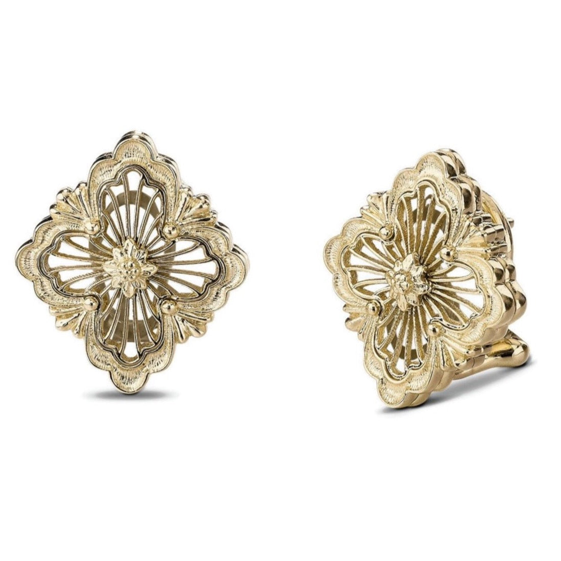 Buccellati - Opera Tulle - Button Earrings, 18k Yellow Gold – AF Jewelers
